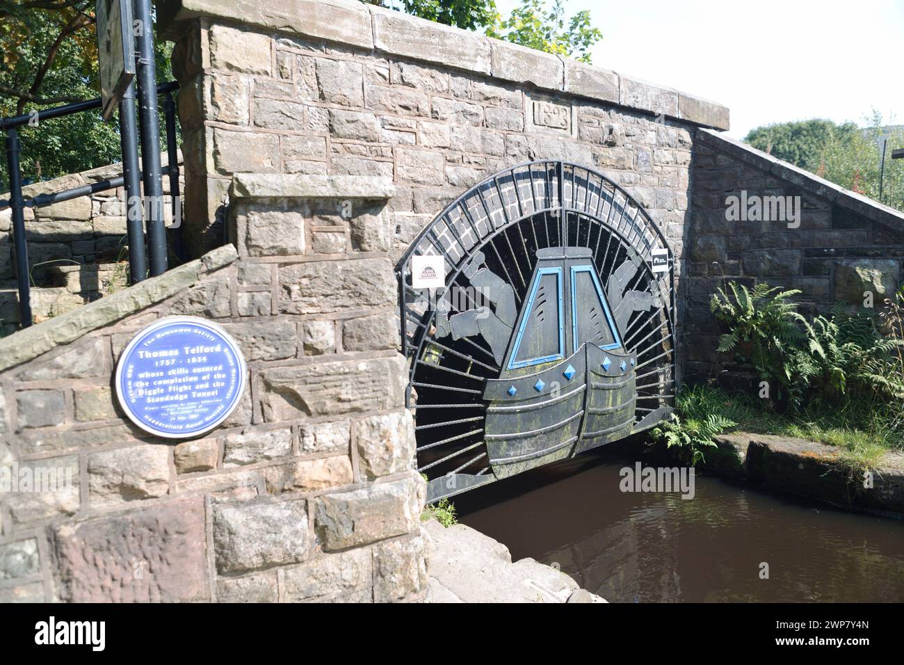 UK, Manchester, Oldham, Diggle, the Diggle end of the Standedge Tunnel ...