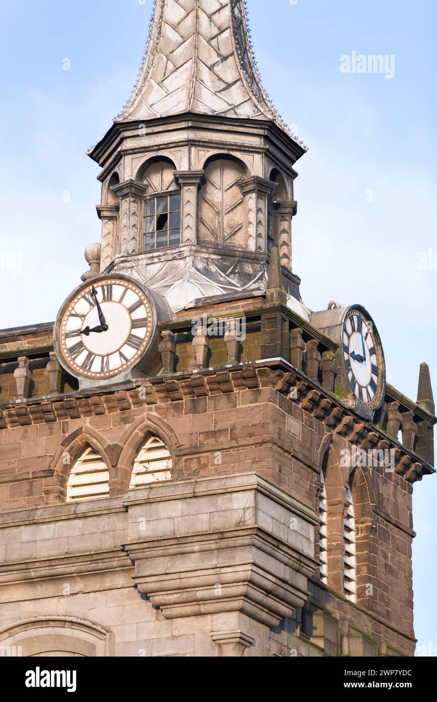Clocktower of the Tolbooth Museum Aberdeen, Scotland, UK Stock Photo ...