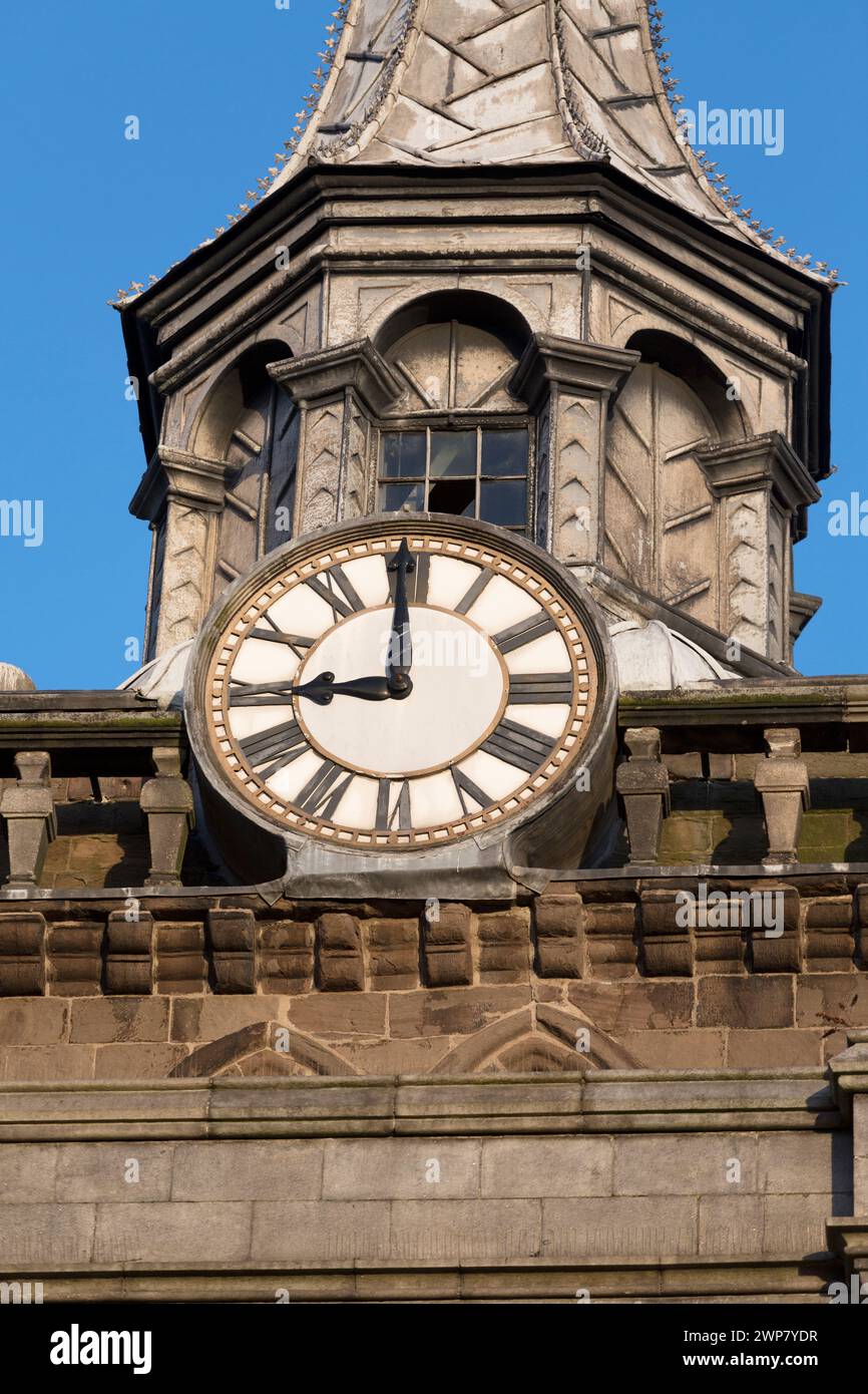 Clocktower of the Tolbooth Museum Aberdeen, Scotland, UK Stock Photo ...