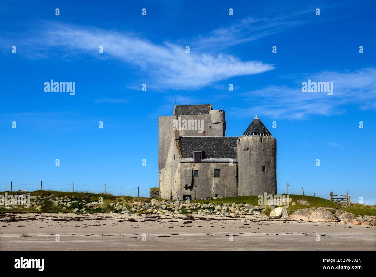 The Old Breachacha Castle on the Inner Hebridean Isle of Coll, Scotland ...