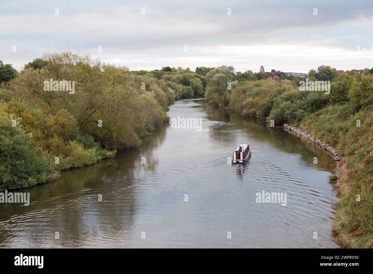 UK, Worcester, canal boat on the river Severn at the Diglis Basin Stock Photo - Alamy
