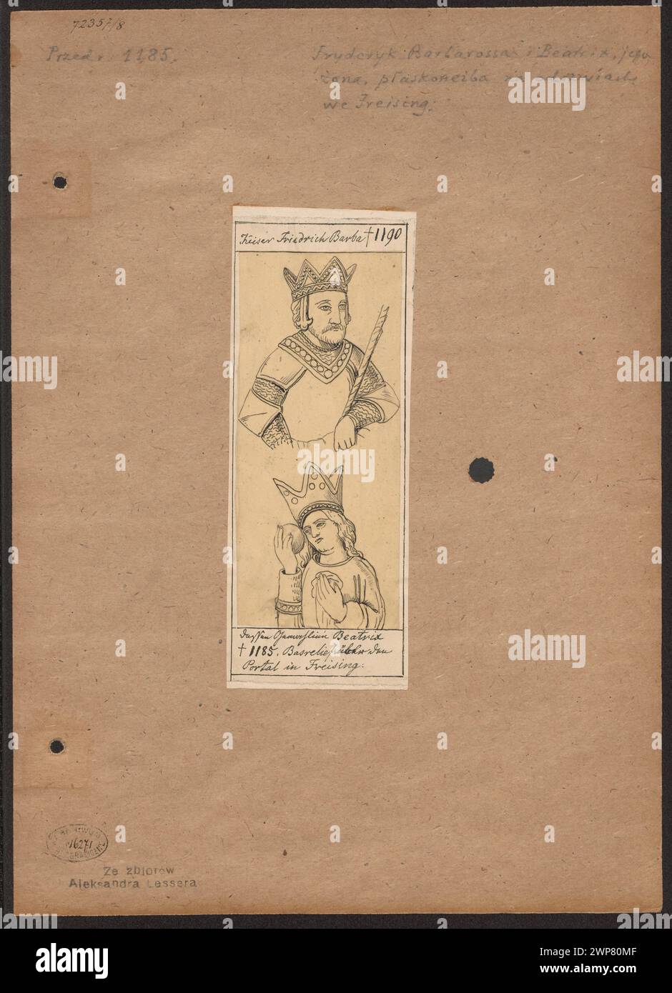 Fryderyk i barbarossa cesarz rzymsko niemiecki 1122 1190 ikonografia hi ...