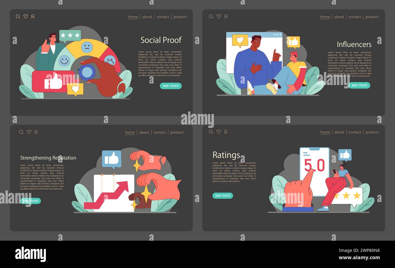 Social Proof set. Influence of public opinion and expert endorsements on consumer trust ...