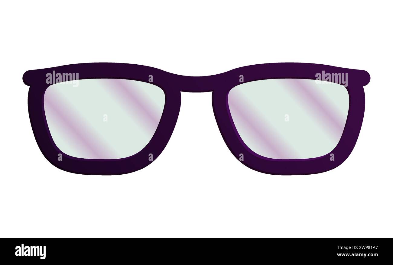 Cartoon Eyeglasses Icon Vector Illustration Stock Vector Image & Art ...