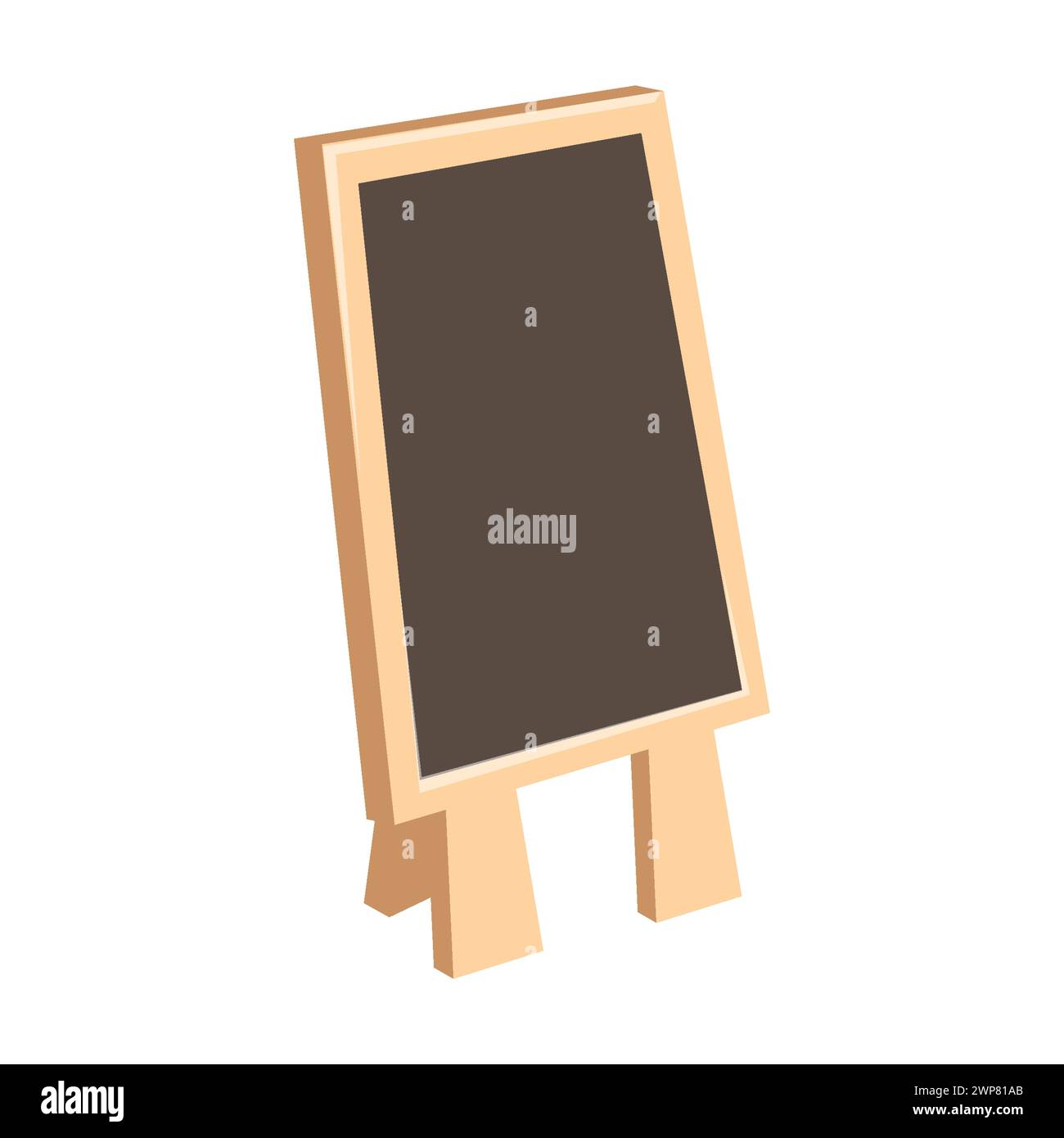 Empty Blackboard For Menu With Wooden Frame Stock Vector Image & Art ...