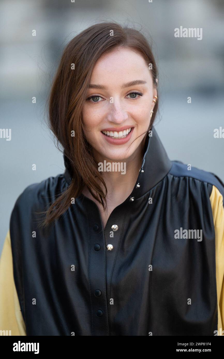 Paris, France. 05th Mar, 2024. Phoebe Dynevor attends the Louis Vuitton ...