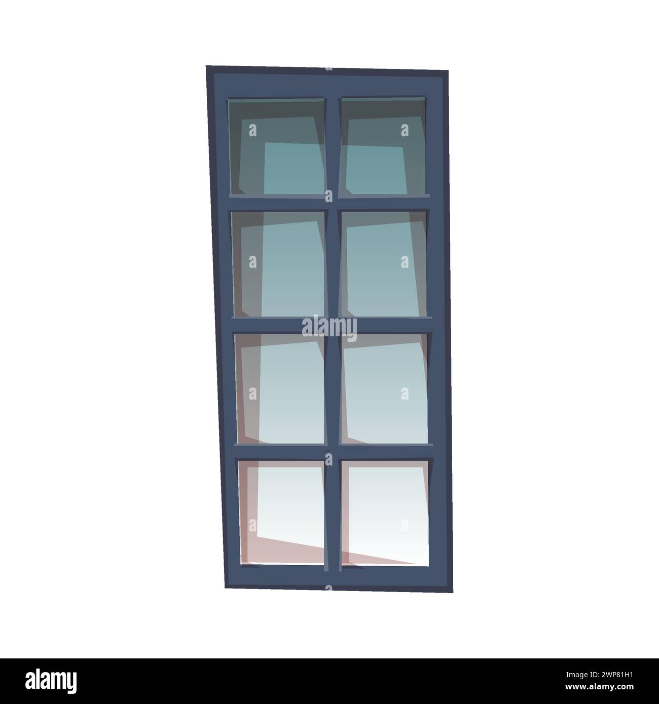 Window With Window Frame Vector Illustration Stock Vector Image & Art ...