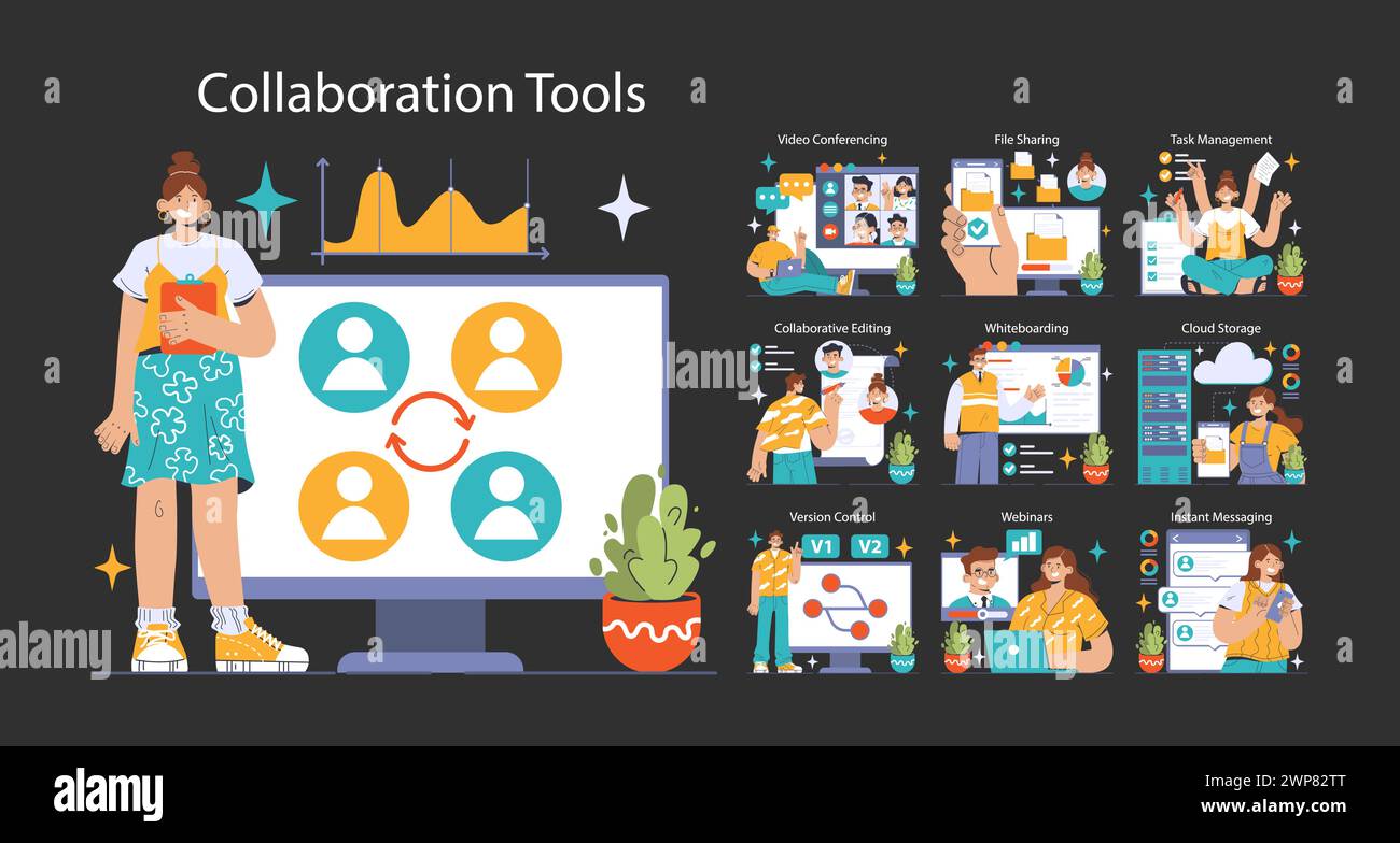 Video conferencing tools hi-res stock photography and images - Alamy