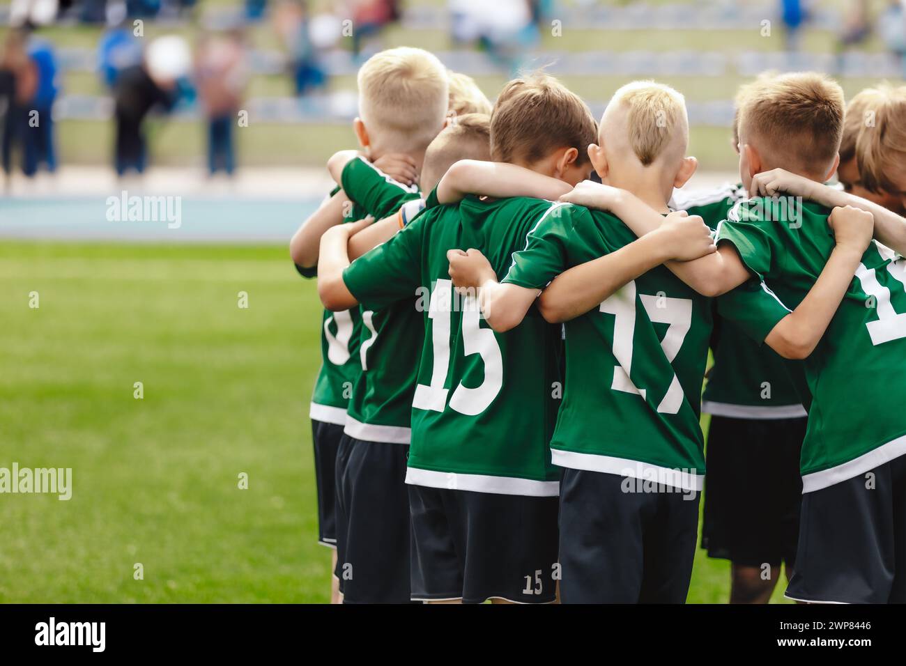 Happy Boys in a Sports Team. Building Team Spirit in Junior Youth Team ...
