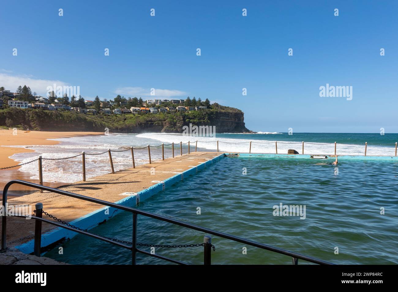 Bilgola Beach, one of the Sydney northern beaches, and its ocean ...