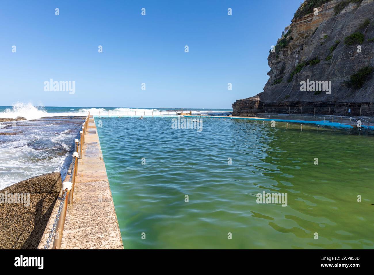 Bilgola Beach, one of the Sydney northern beaches, and its ocean ...