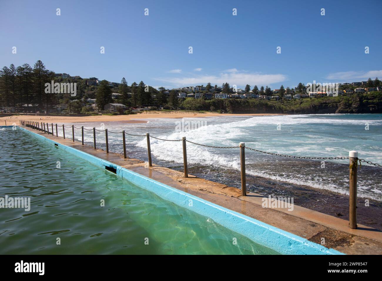Bilgola Beach, one of the Sydney northern beaches, and its ocean ...