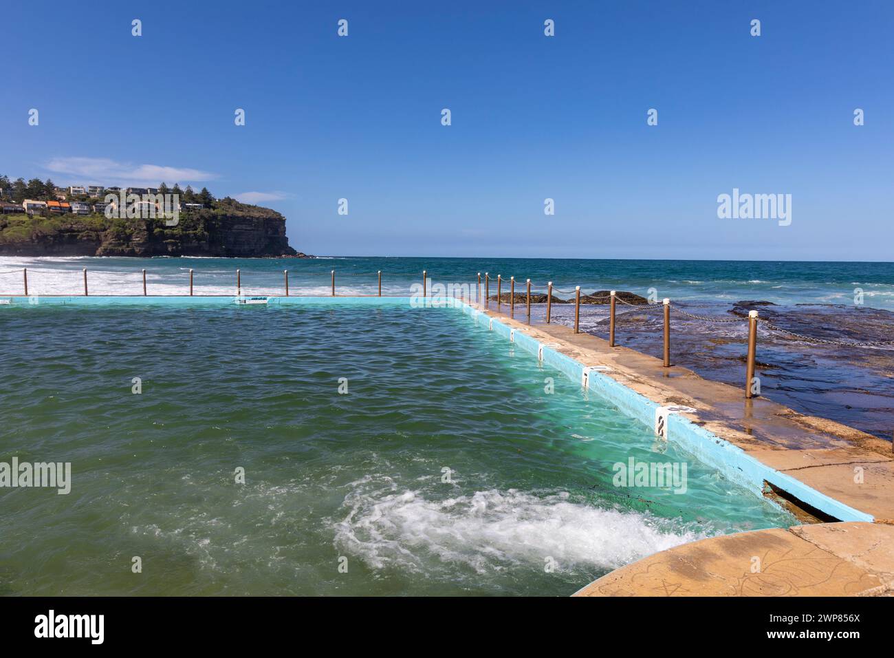 Bilgola Beach, one of the Sydney northern beaches, and its ocean ...