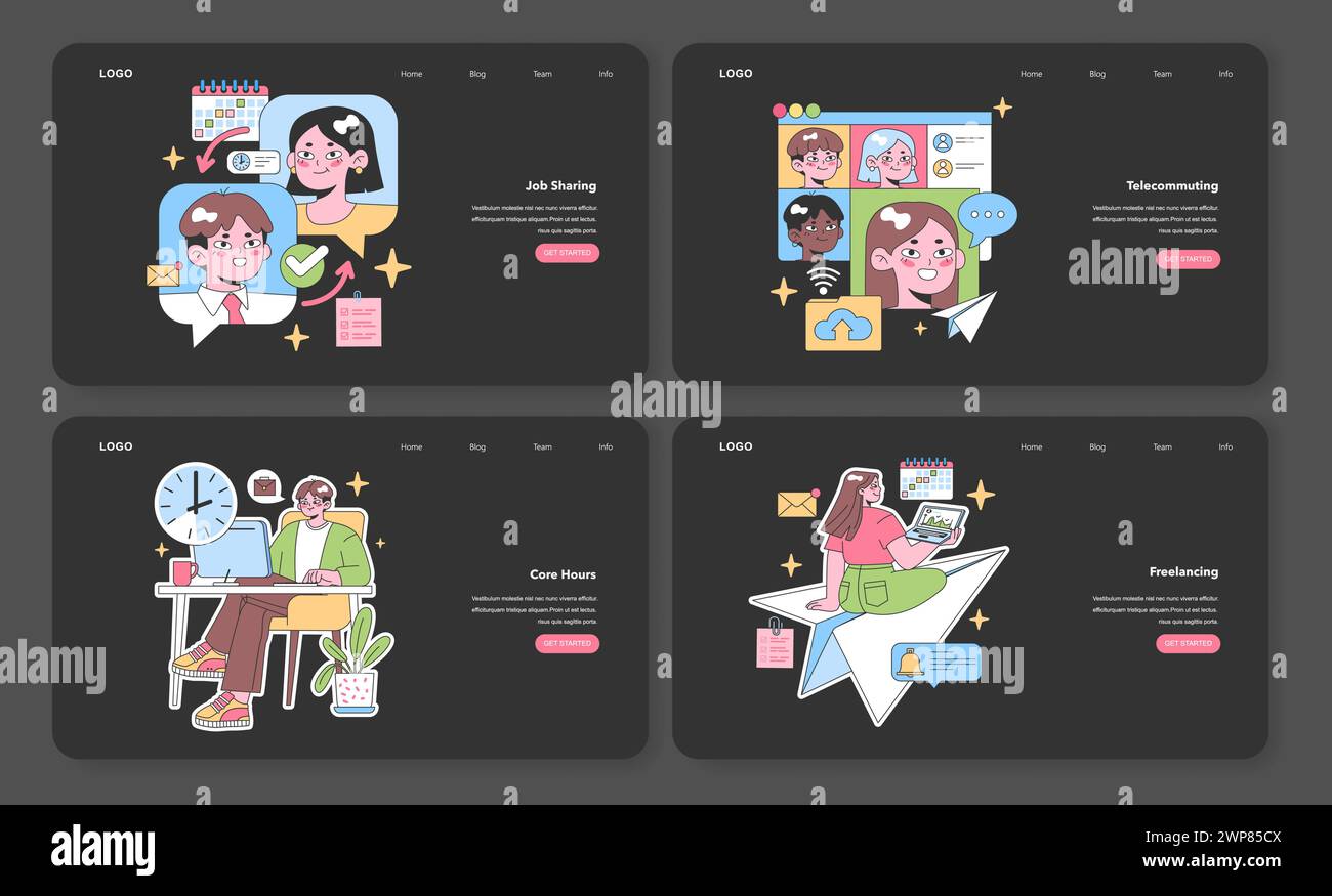 Diverse professionals collaborate in Stock Vector Images - Alamy