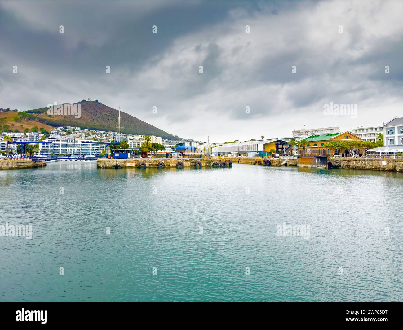 Cape Town, South Africa - March 8, 2023: Shipyard docks at V and A ...