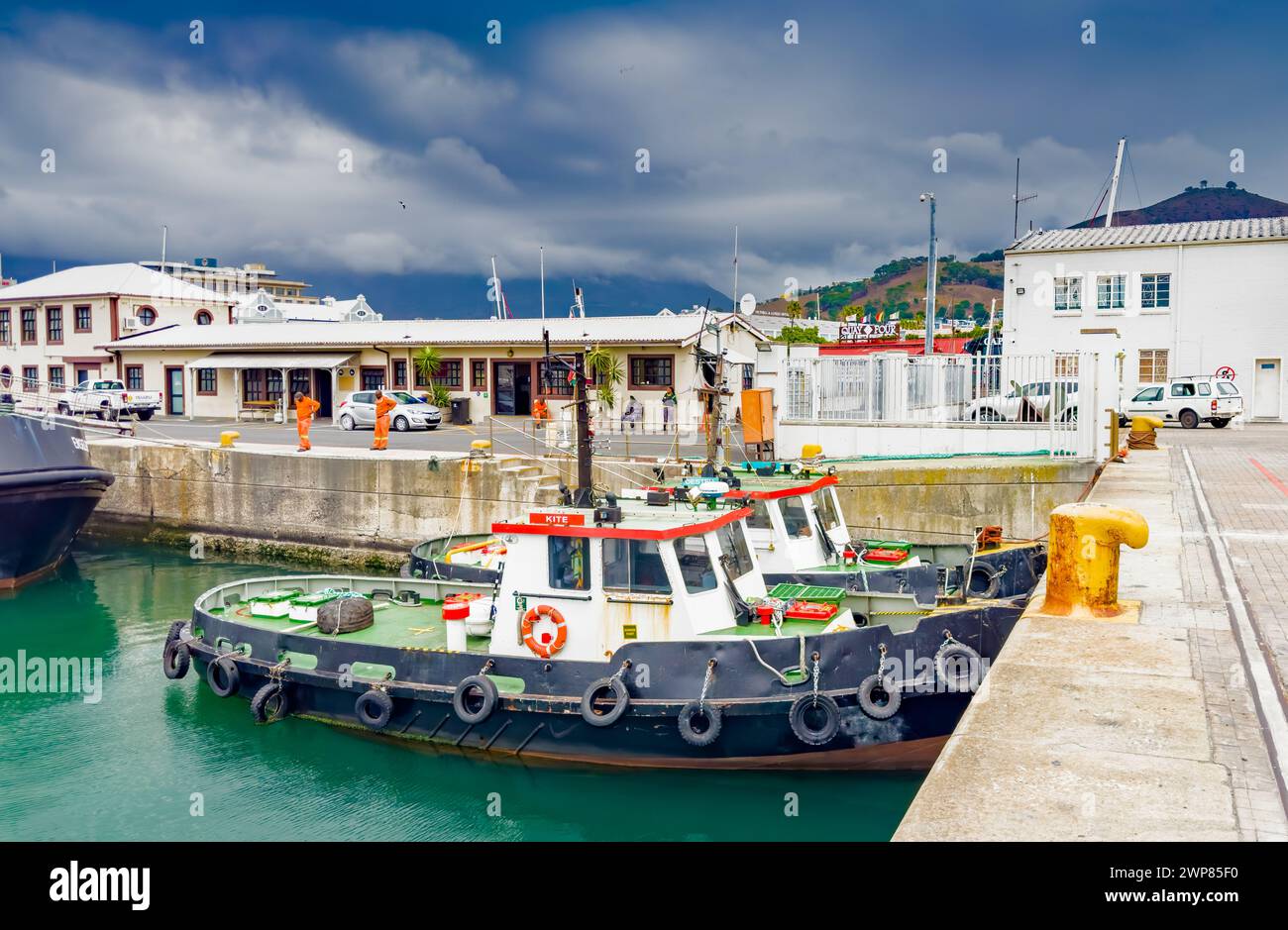 Cape Town, South Africa - March 8, 2023: Shipyard docks at V and A ...