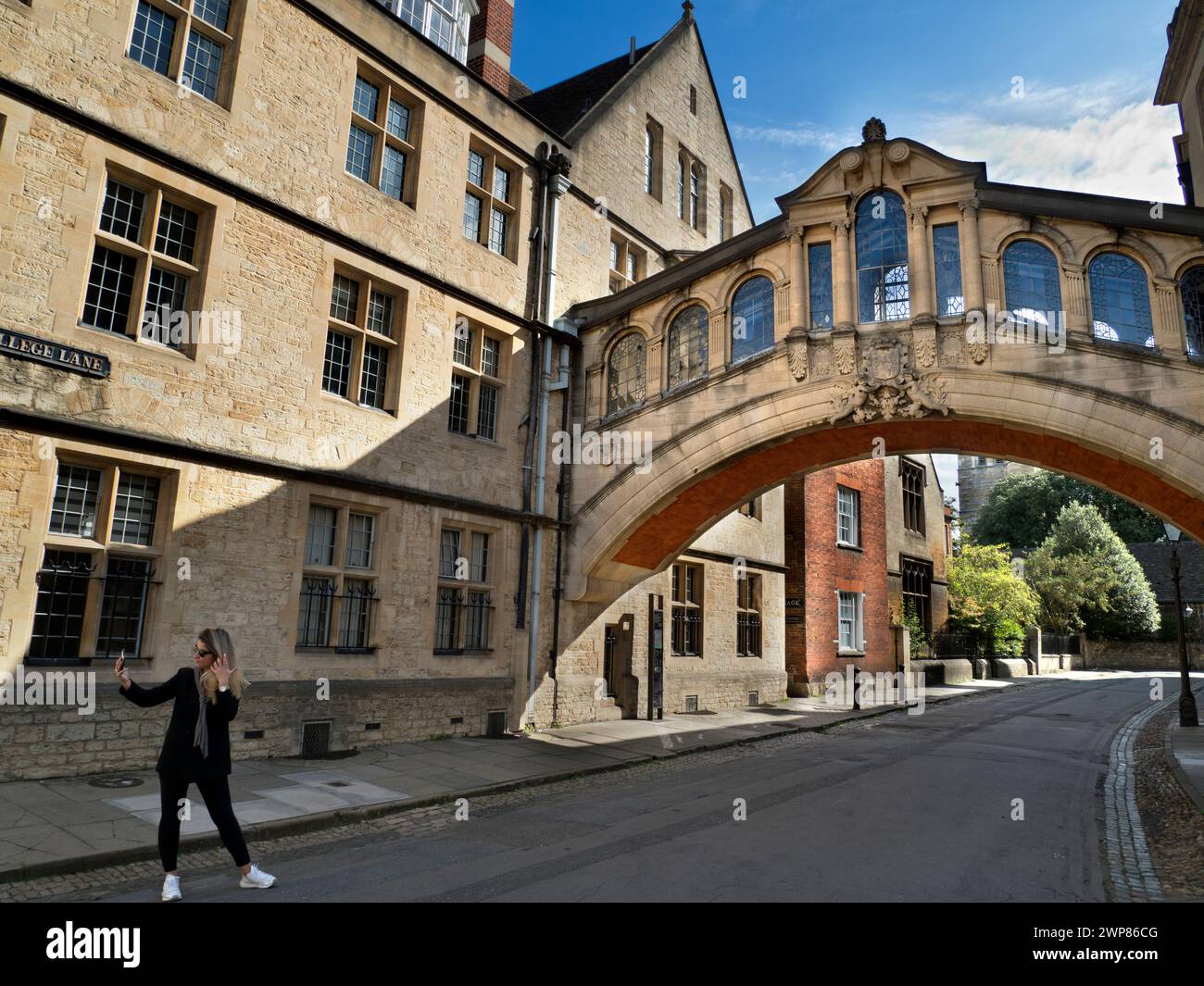 Linking two parts of Hertford College, Oxford, its landmark Hertford ...