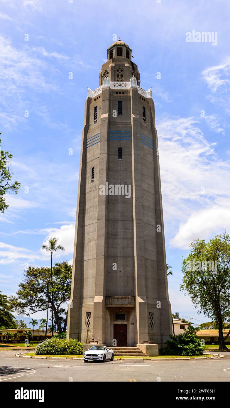Iconic Freedom Tower at Hickam Airforce Base, Pearl Harbor, Hawaii, USA ...