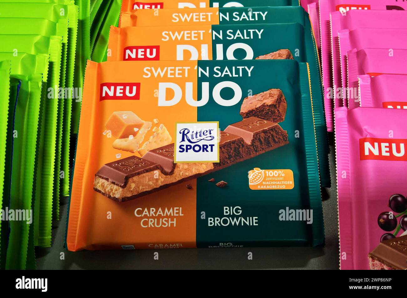 Ritter Sport DUO Schokolade im Supermarkt *** Ritter Sport DUO ...