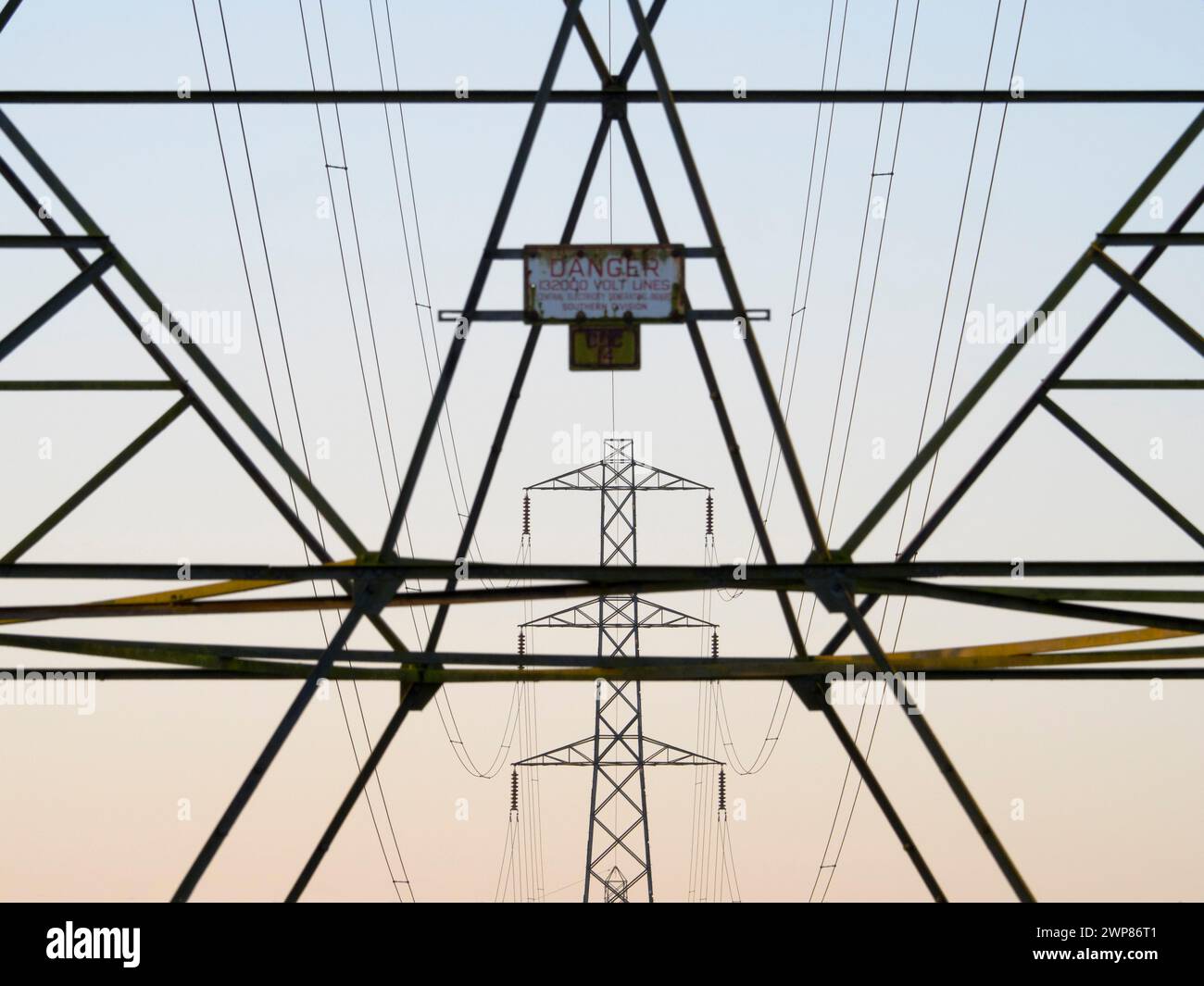 I love electricity pylons; I find their abstract, gaunt shapes ...