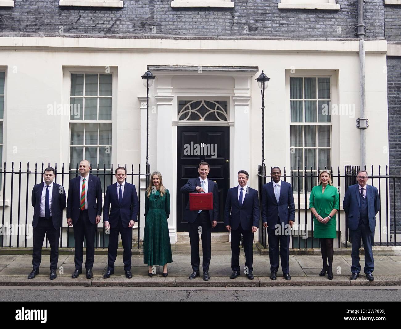 Chancellor of the Exchequer Jeremy Hunt leaves Downing Street, London ...