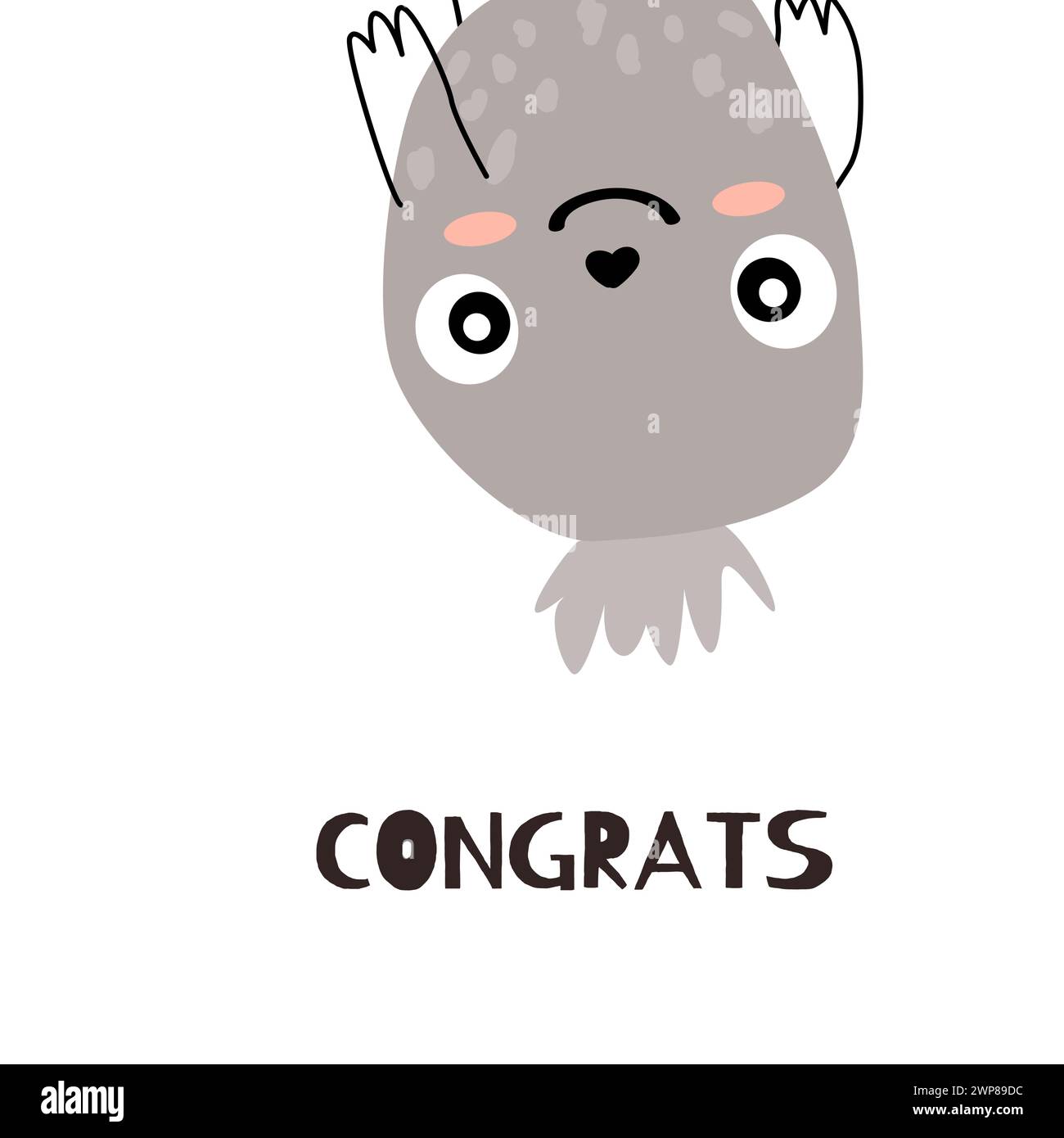 Monster anniversary card for baby. Vector illustration can used for ...
