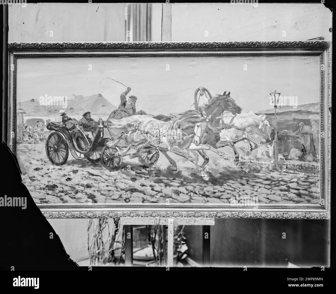 Riding a carriage Black and White Stock Photos & Images - Alamy
