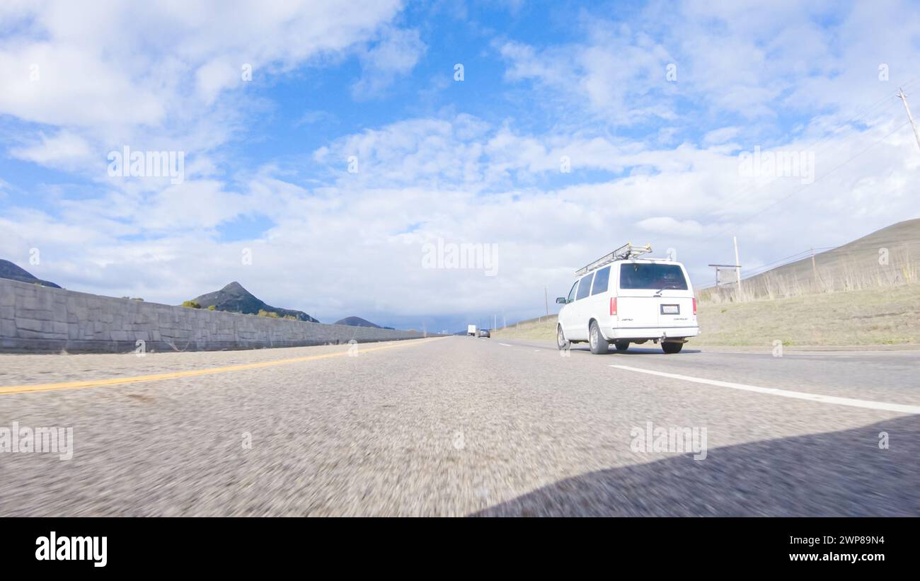 Winter Drive on Highway 101 Near SLO Stock Photo - Alamy