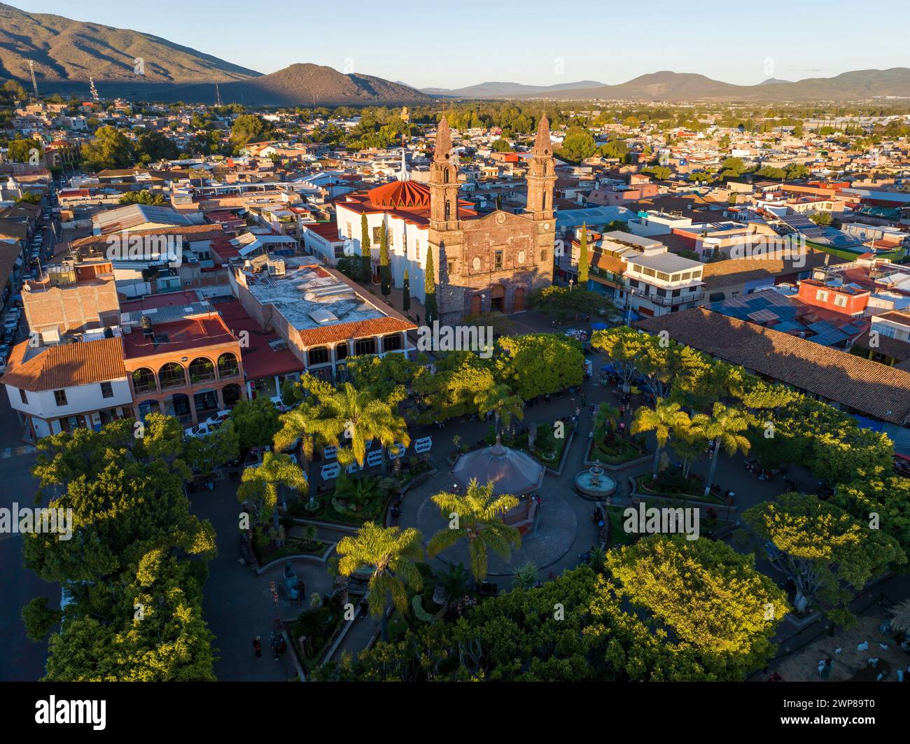 An aerial view of Tangancicuaro, Michoacan, Mexico Stock Photo - Alamy