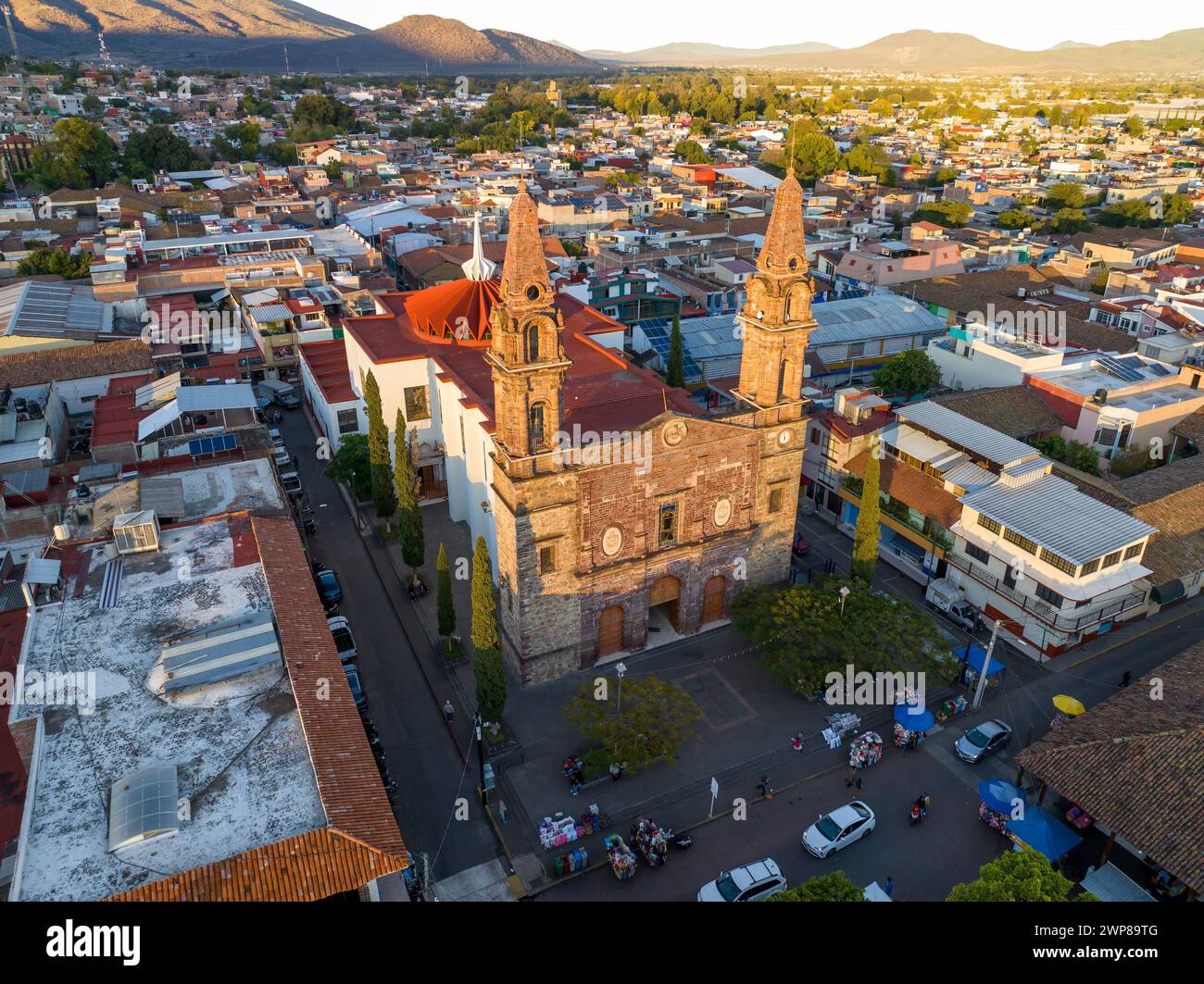 An aerial view of Tangancicuaro, Michoacan, Mexico Stock Photo - Alamy