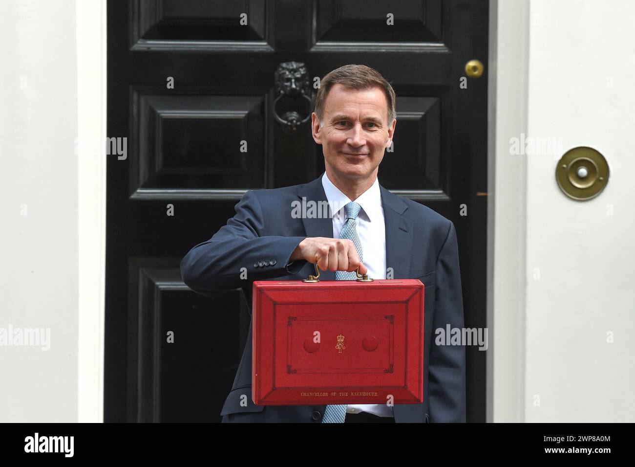 London, UK. 6th Mar, 2024. Chancellor of the Exchequer Jeremy Hunt ...
