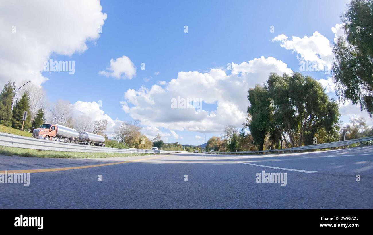 Winter Drive along Sunny Highway 101 near Santa Maria Stock Photo - Alamy