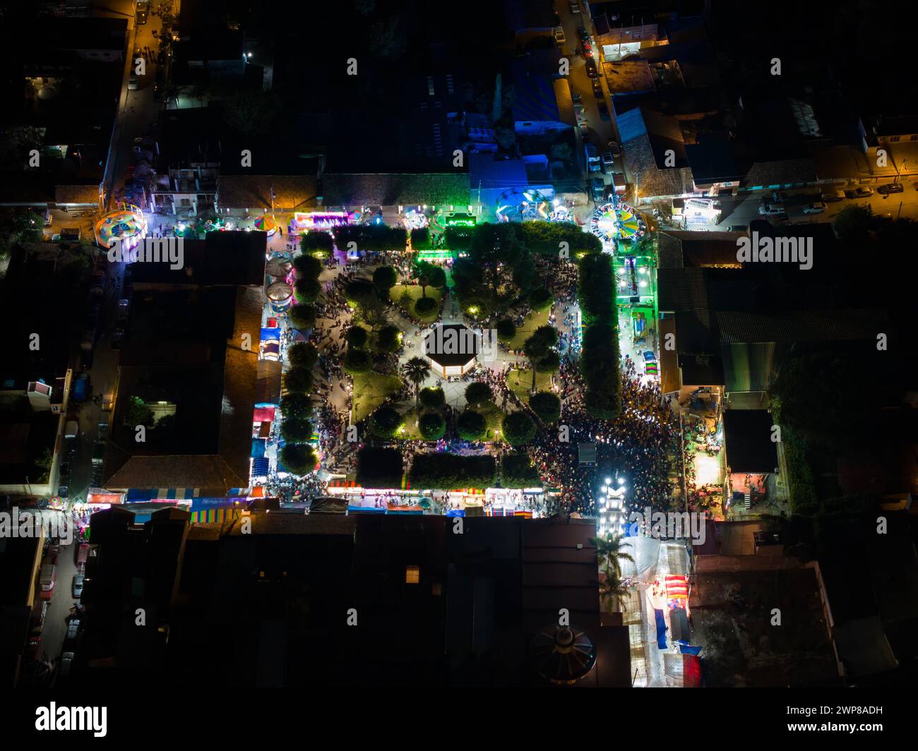 A scenic view of Gomez Farias, Michoacan, Mexico at night Stock Photo ...