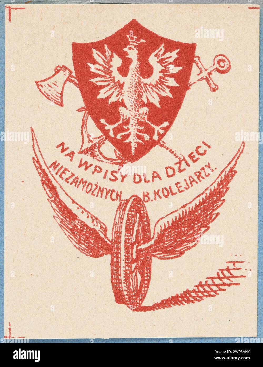 Case printing depicting Polish emblems against the background of anchor ...