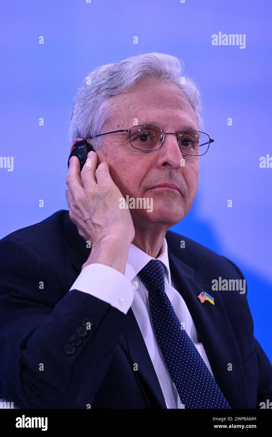 Lviv, Ukraine - March 3, 2023 .United States Attorney General Merrick ...