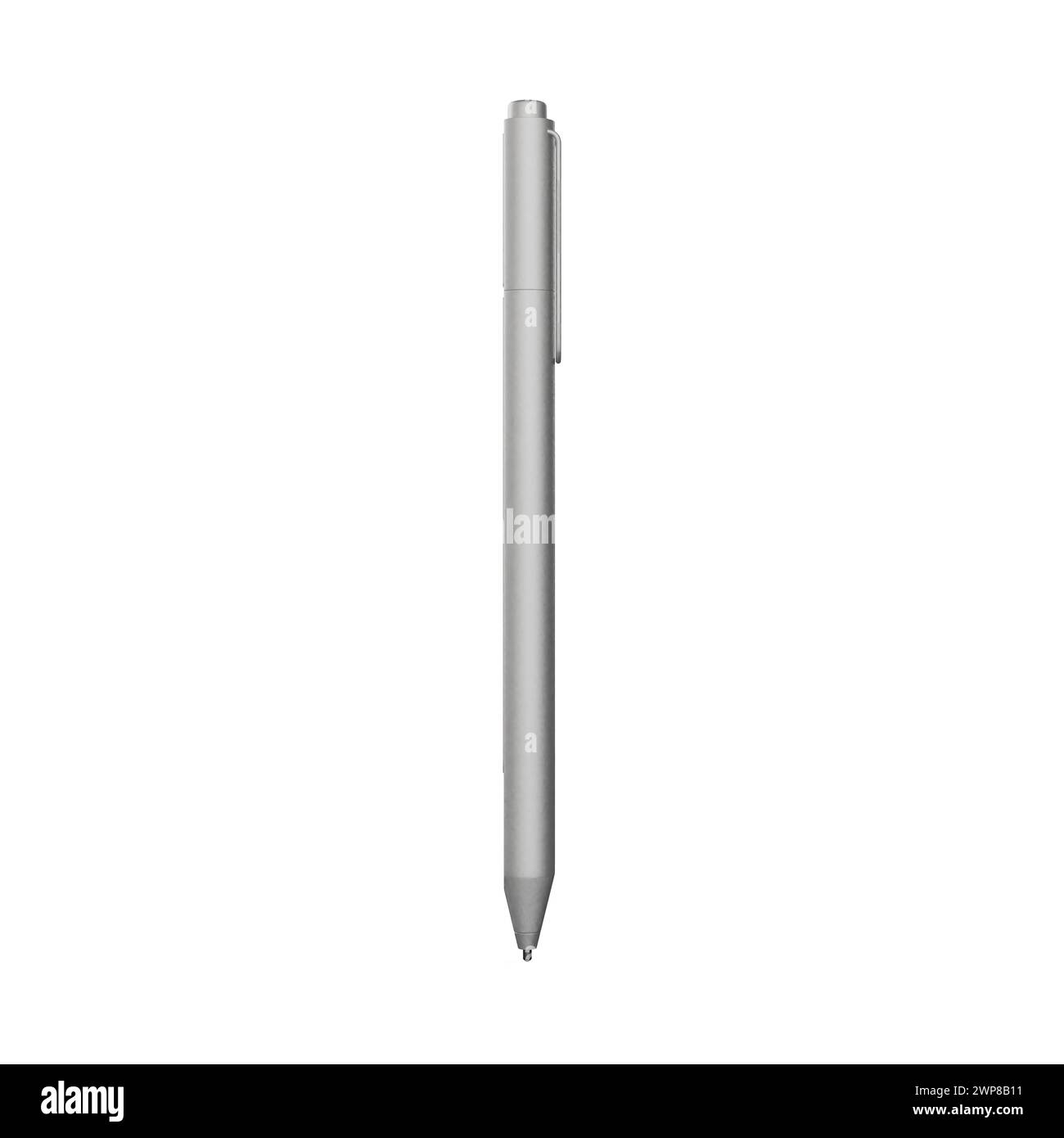 A 3D render of a metal pen isolated on a white background Stock Photo ...