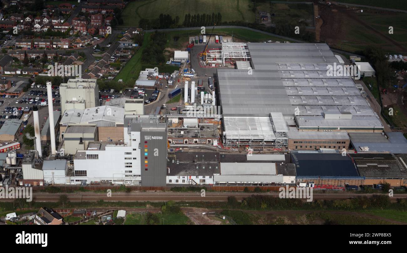 09/10/12 Nestle coffee factory, Tutbury, Derbyshire Stock Photo - Alamy