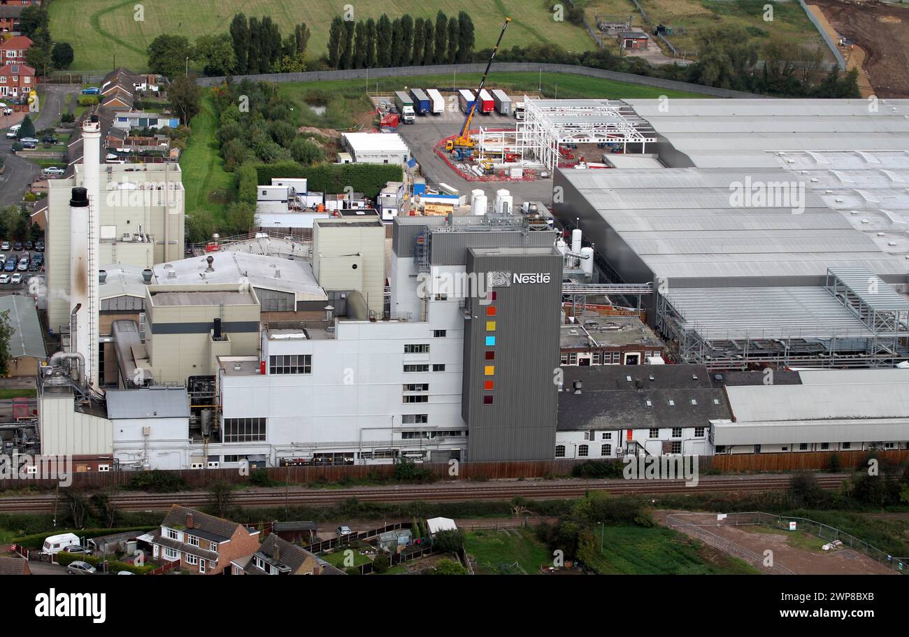 09/10/12 Nestle coffee factory, Tutbury, Derbyshire Stock Photo - Alamy