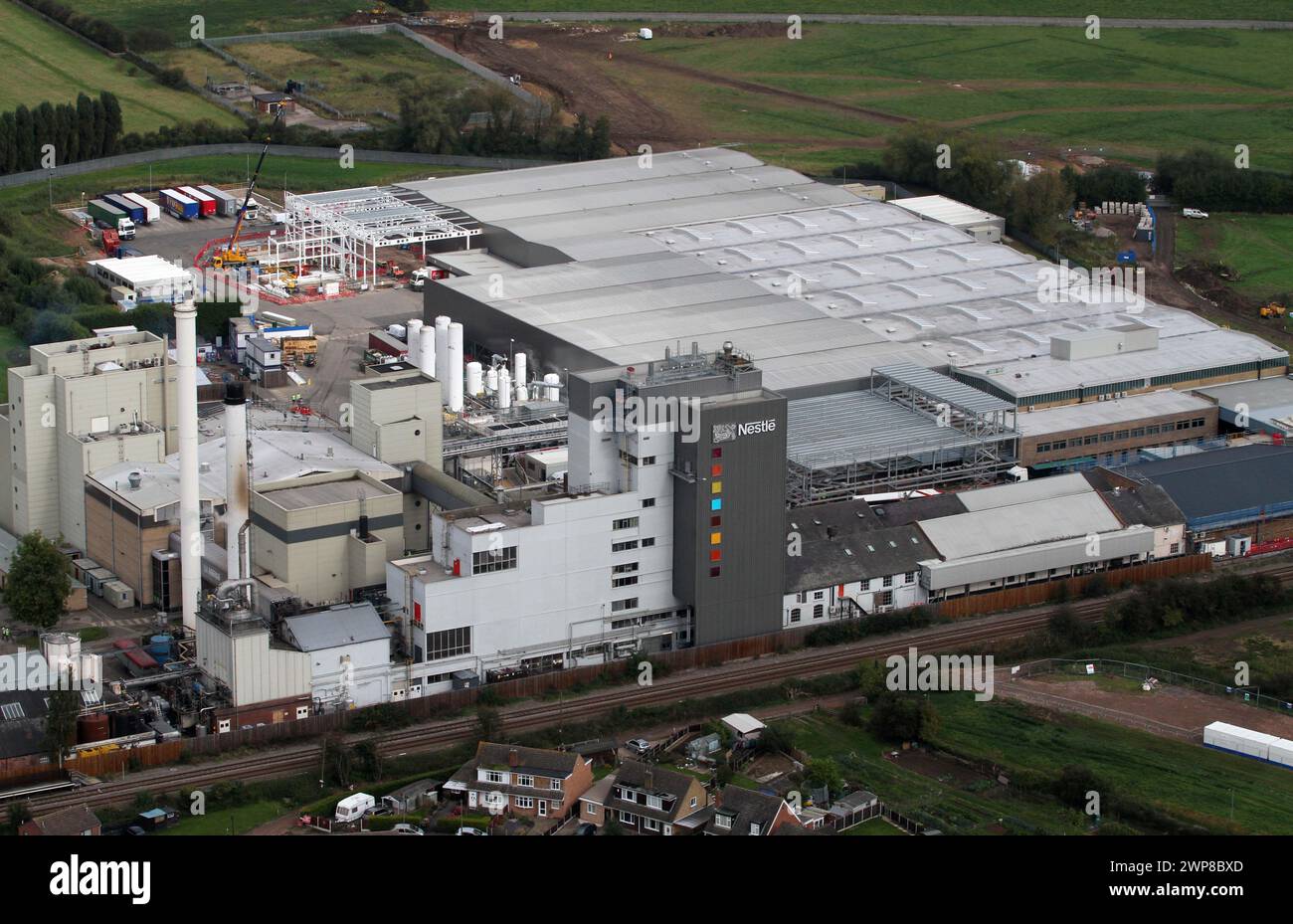 09/10/12 Nestle coffee factory, Tutbury, Derbyshire Stock Photo - Alamy