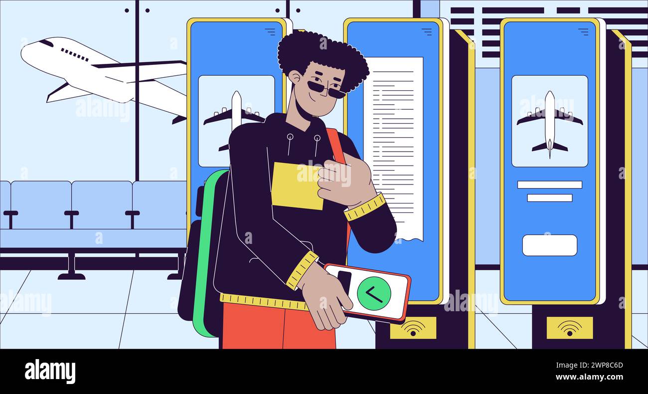 Check in ticketing Stock Vector Images - Alamy