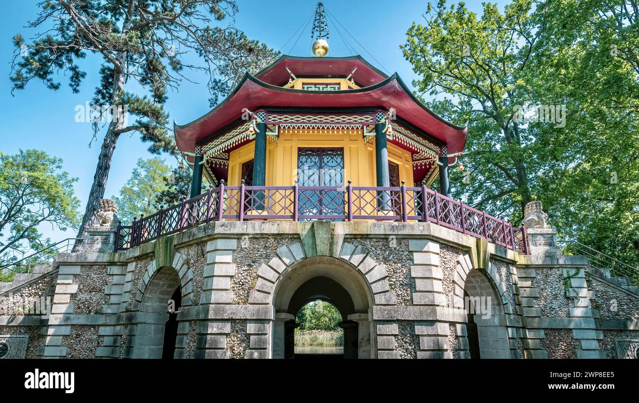 The Pavillon Chinois in Isle Adam, France Stock Photo - Alamy