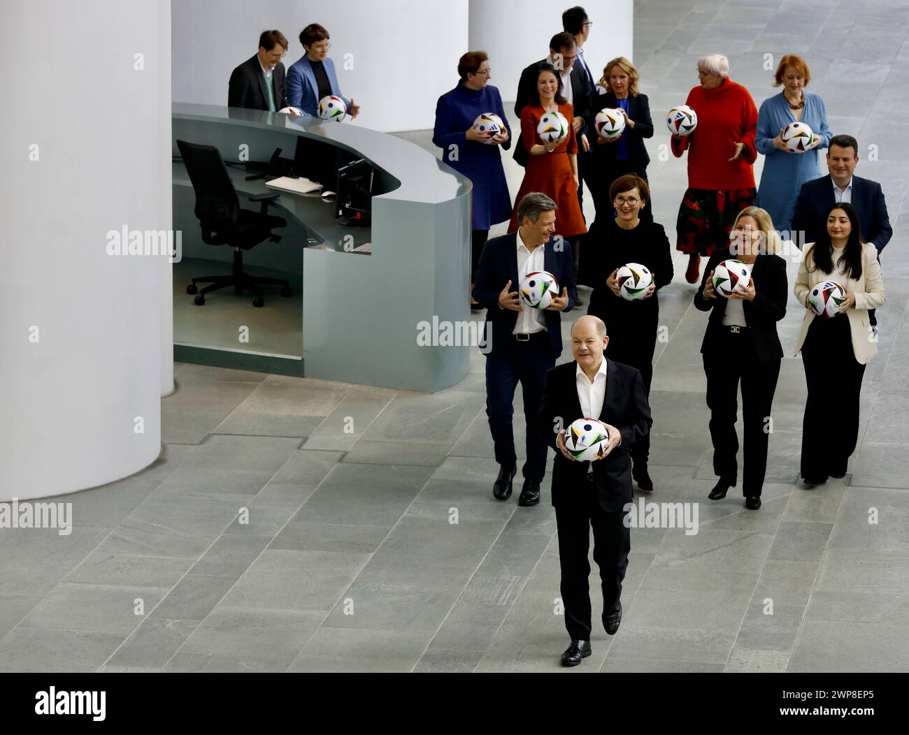 Berlin, Germany, March 6, 2024. The German Chancellor, Olaf Scholz ...