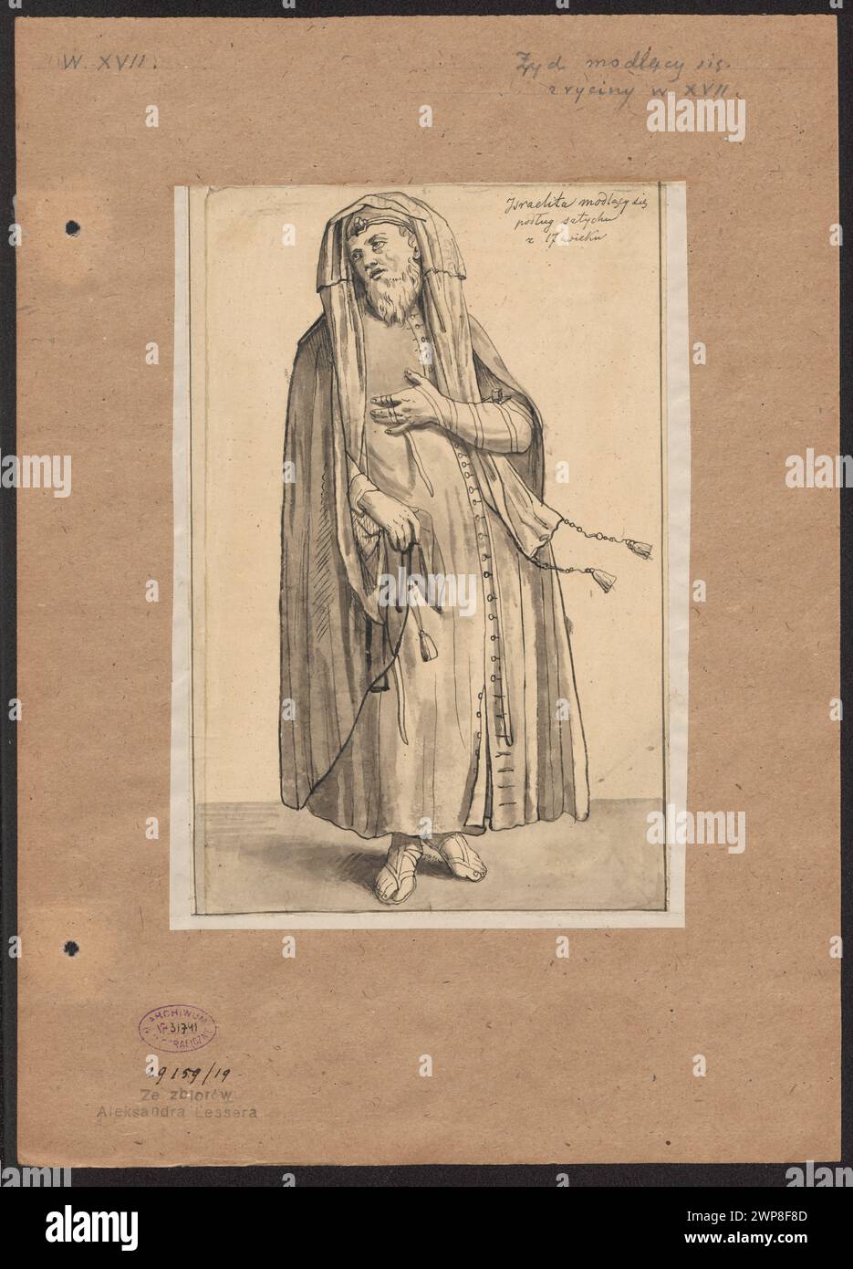 Praying in a 17th century outfit, according to engravings; Lesser ...