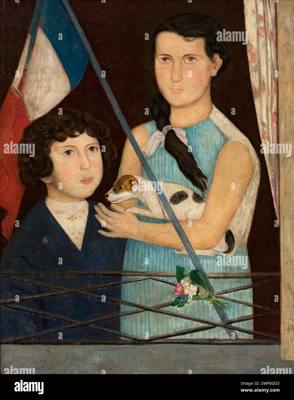 Two children from French flag; Makowski, Tadeusz (1882-1932); around ...