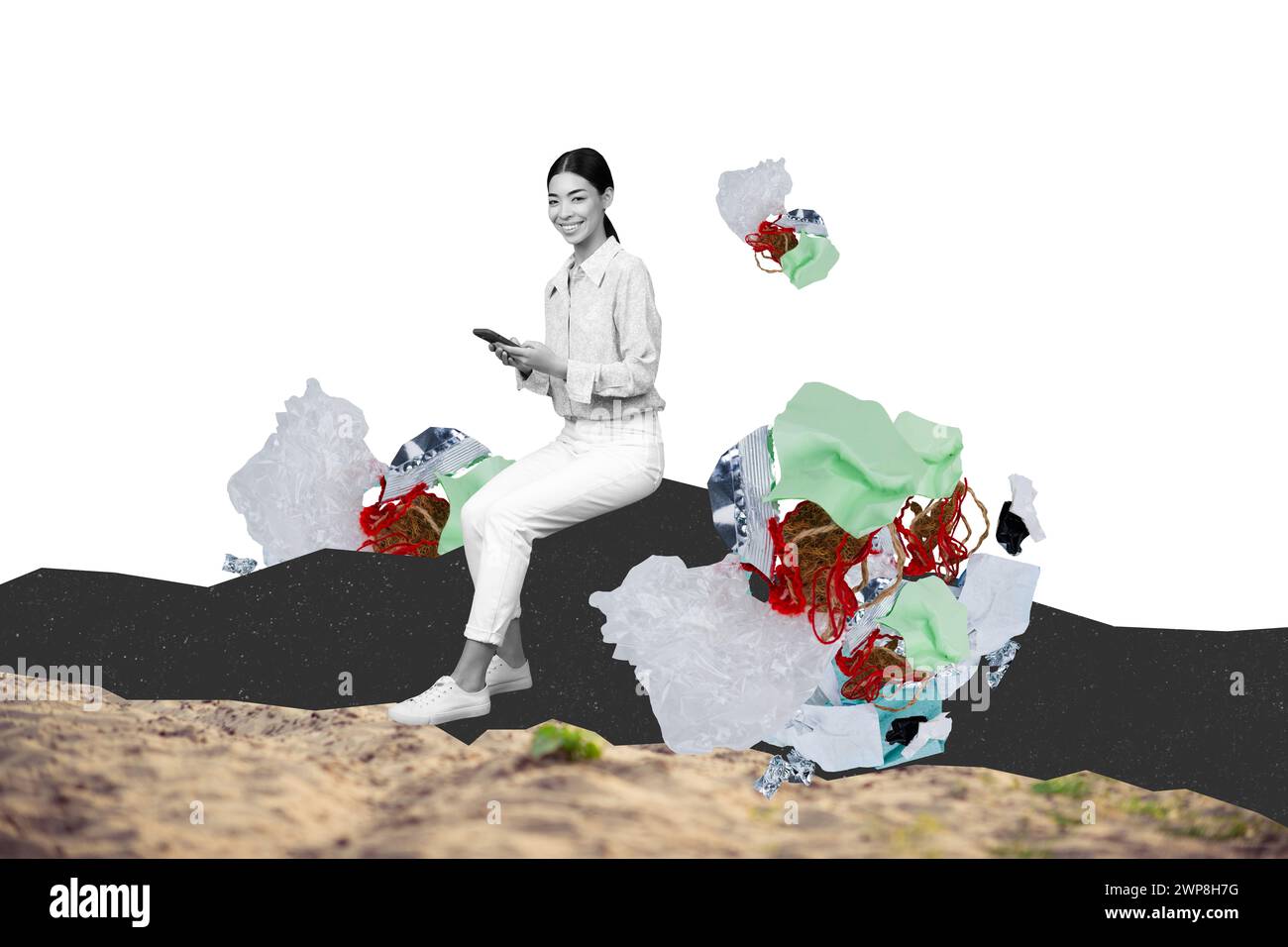 Plastic metaphor for modern waste hi-res stock photography and images ...