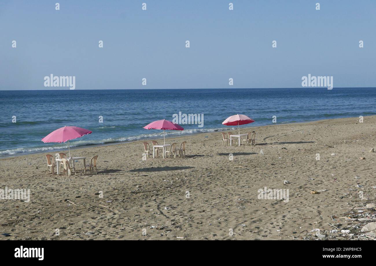 Saida, Lebanon. 05th Mar, 2024. A beach in Saida, Lebanon, March 5 2024 ...
