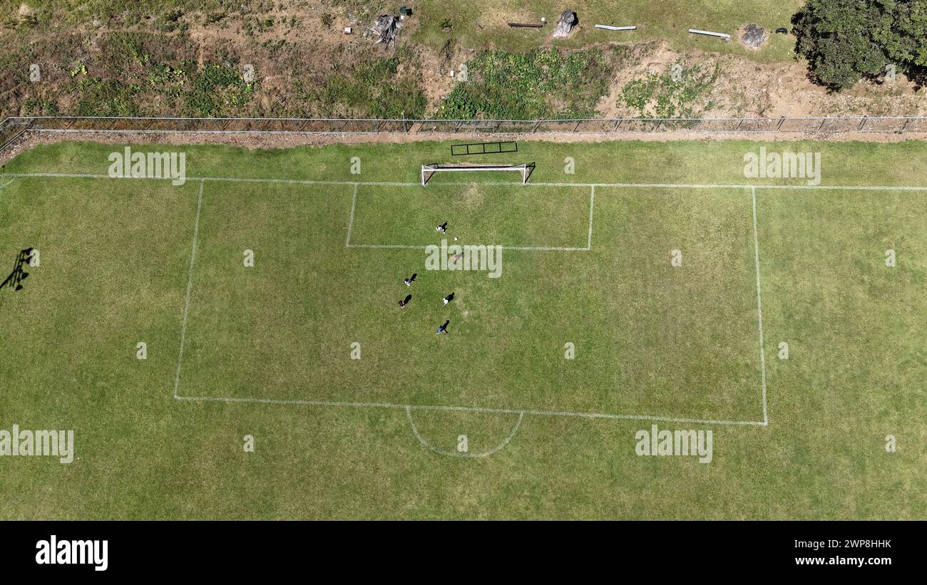 Aerial view soccer field hi-res stock photography and images - Alamy