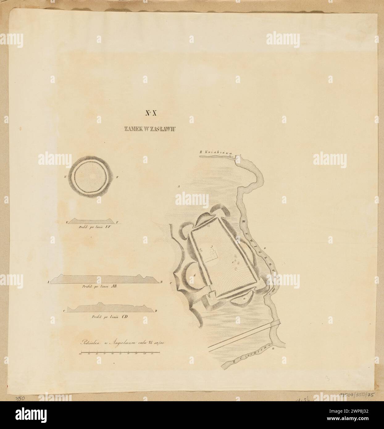 Castle in a forever, level projection Stock Photo - Alamy