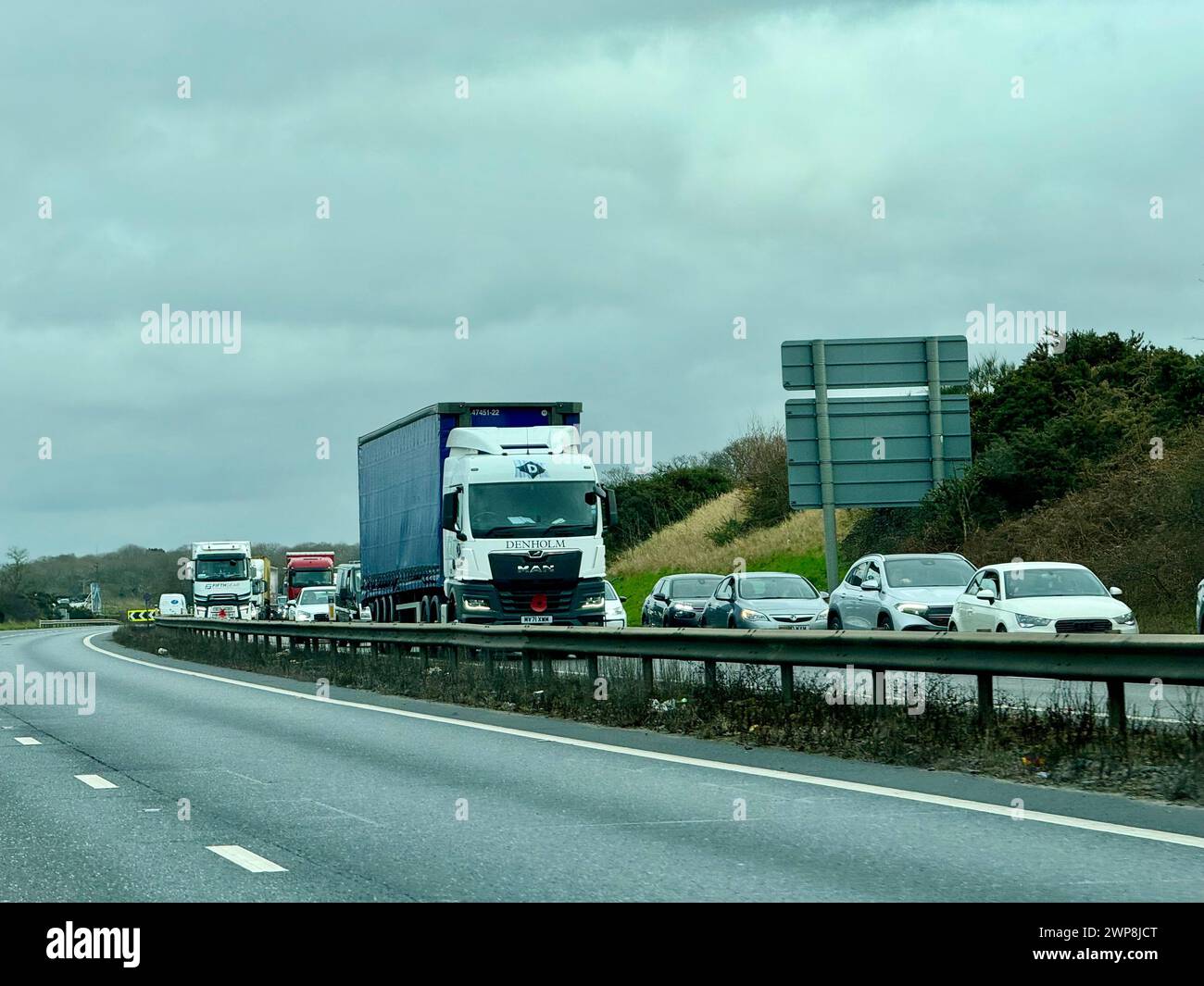 Ipswich, Suffolk - 14 February 2024 : Major delays on the A14 west ...