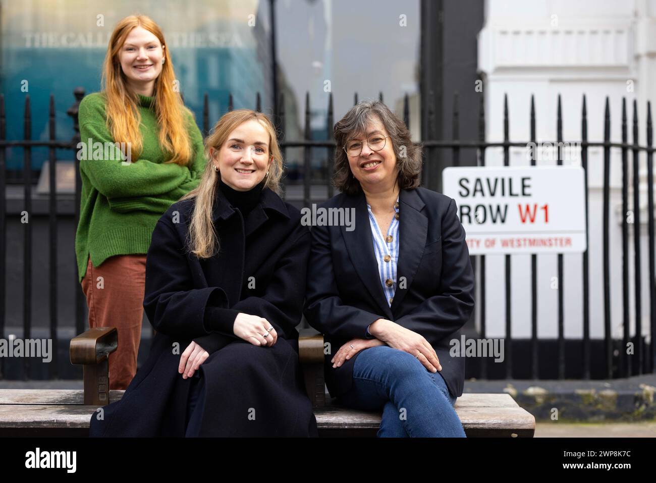EDITORIAL USE ONLY (Left to right) Connie Mitchell, Emily Hayward and ...